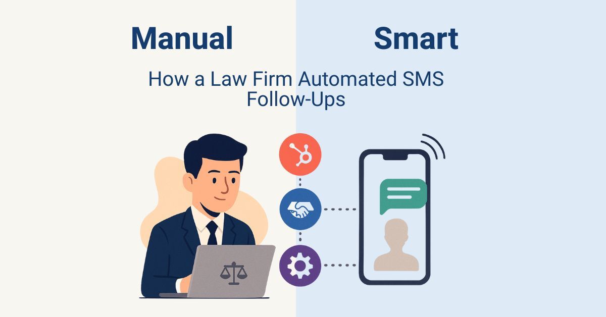 From Manual to Smart: How a Law Firm Automated SMS Follow-Ups Using OpenPhone, HubSpot & Make.com